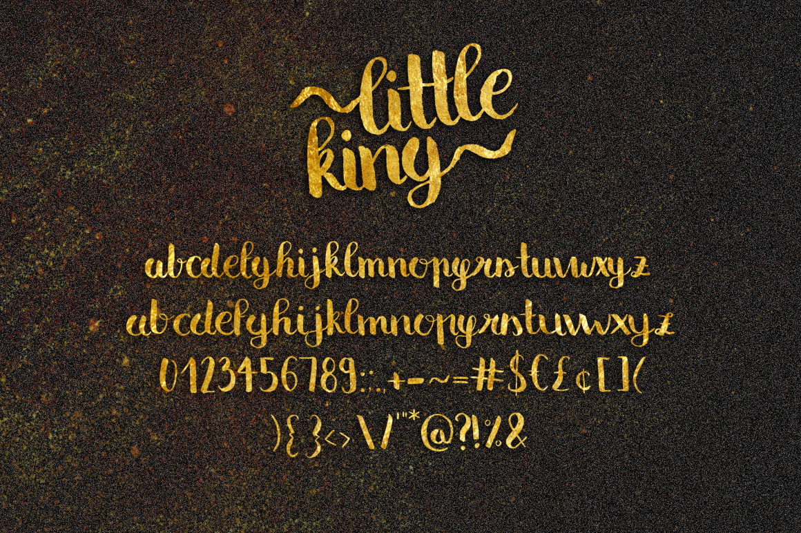 Little King Script by Leonard Posavec - | Font Bundles