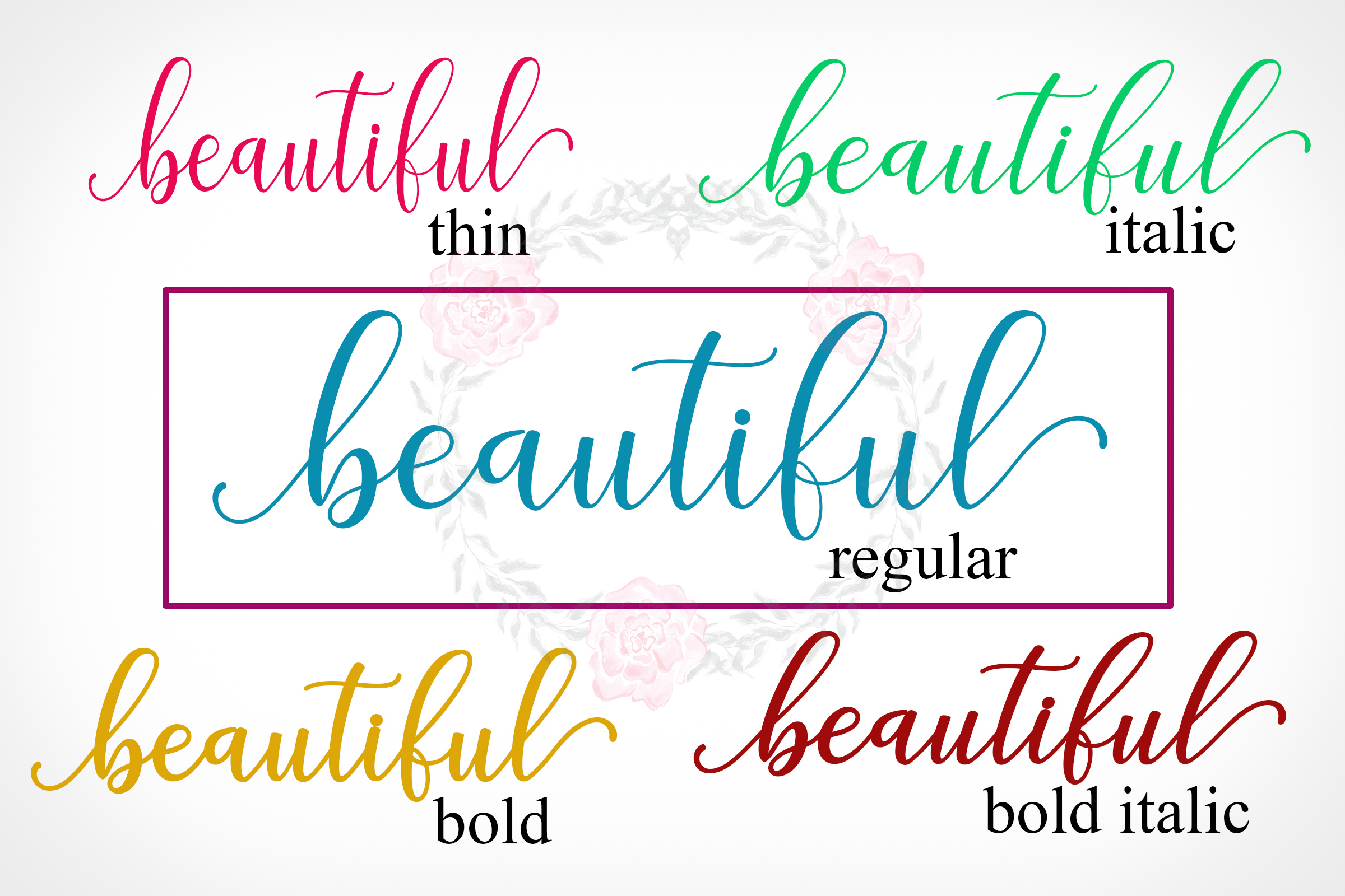 Adaline Script Font Family by MrLetters | Font Bundles