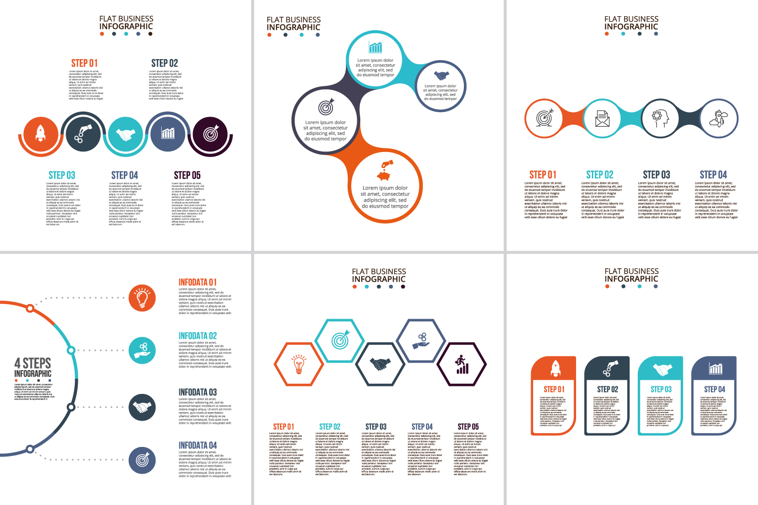 Creative infographics templates by Abert | Design Bundles