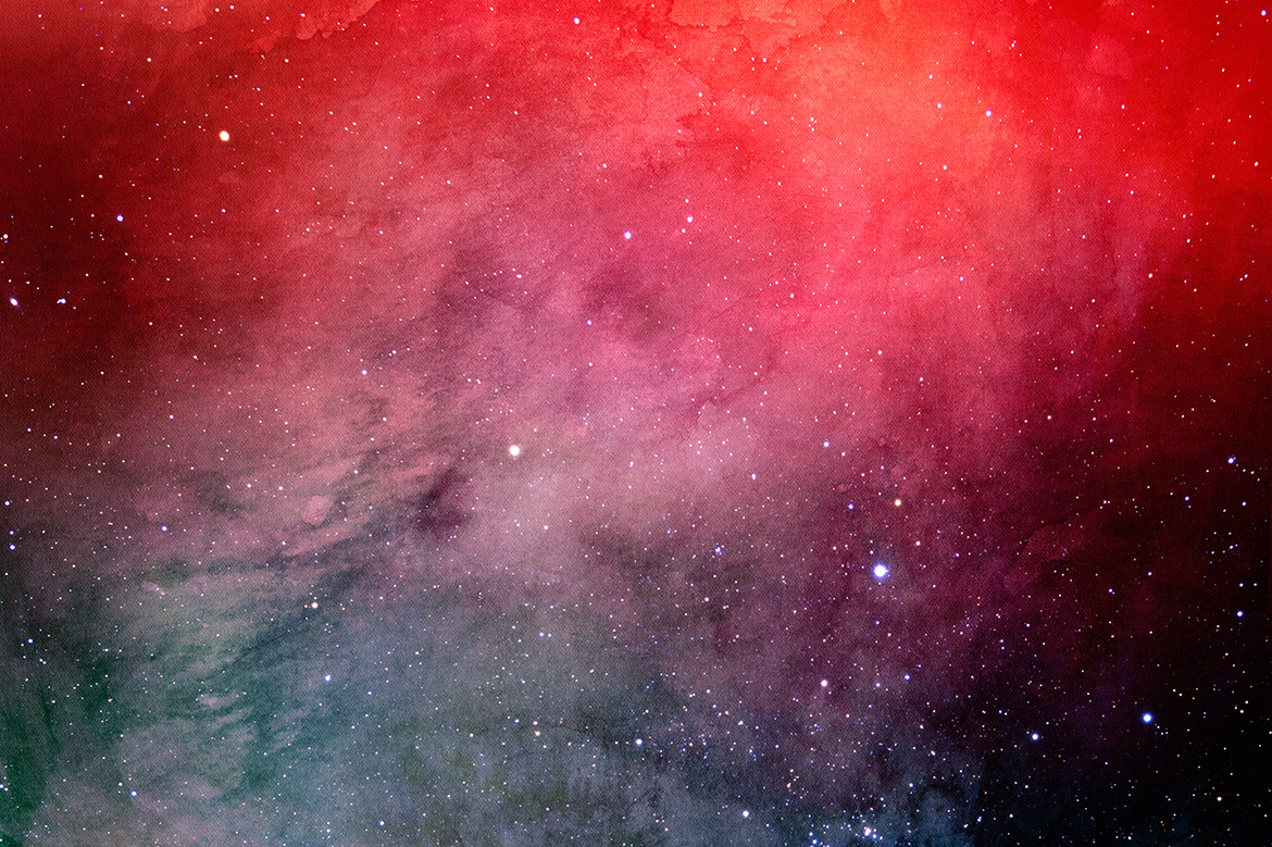 Space Watercolor Backgrounds by ArtistM | Design Bundles