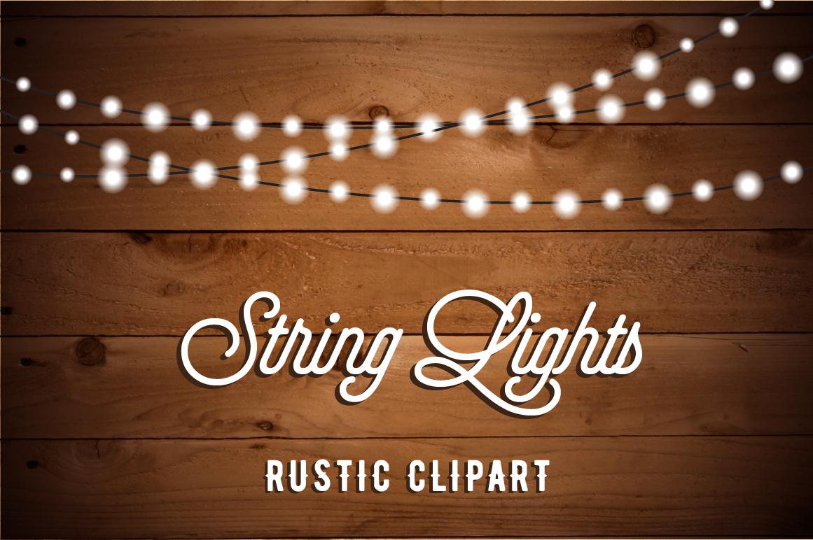 String Lights Clip Art Set - PNG, AI by | Design Bundles