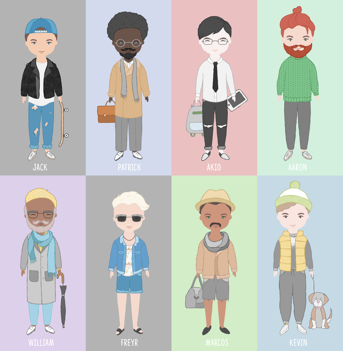 Portrait & Character Creator by Julia_D | Design Bundles