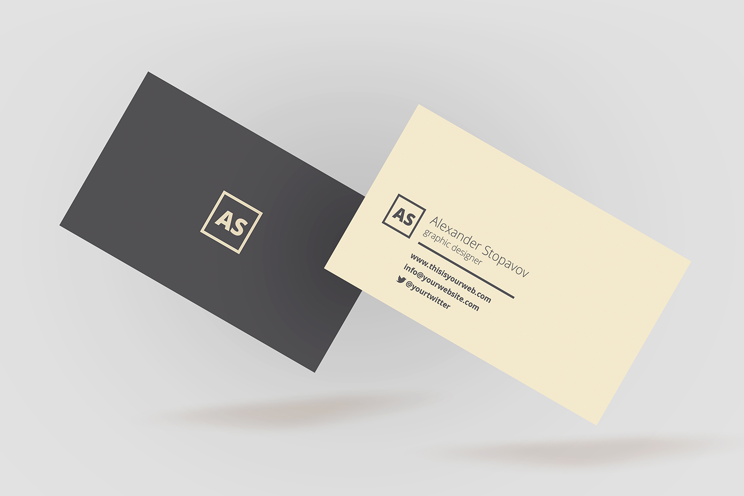 Minimal Executive Business Card - BC060 | Design Bundles