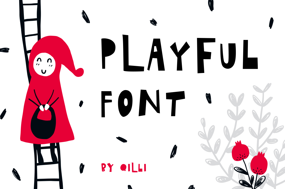 Playful Font - Display Typeface by Qilli | Font Bundles
