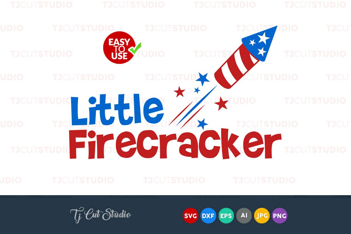 Firecracker svg, Little firecracker svg | Design Bundles