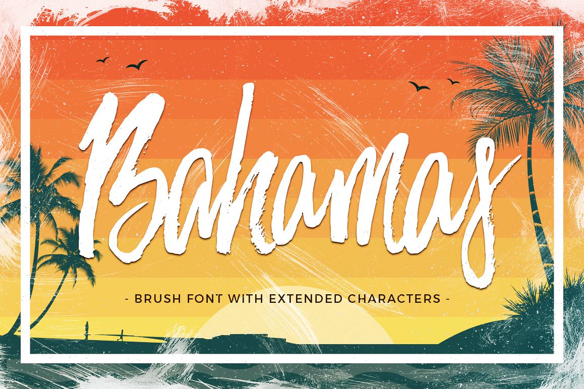 Bahamas Brush Font by Ivan Rosenberg | Font Bundles