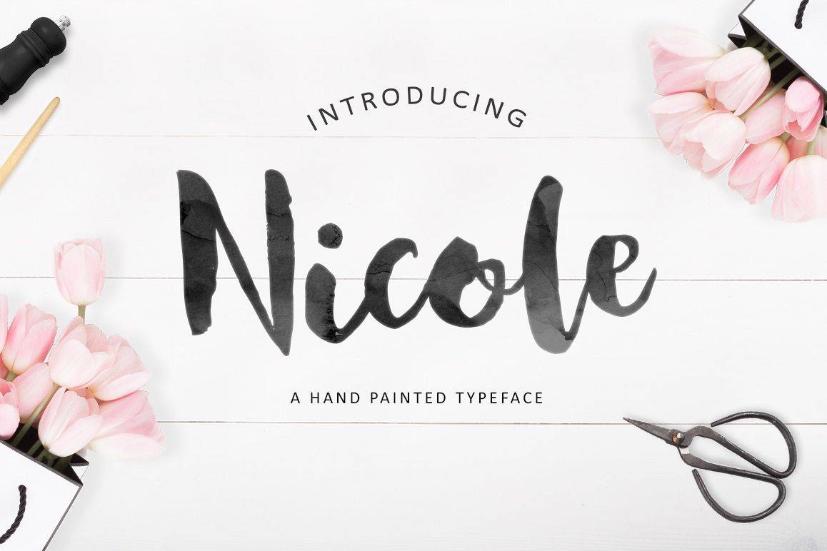 Nicole Script by Getstudio | Font Bundles